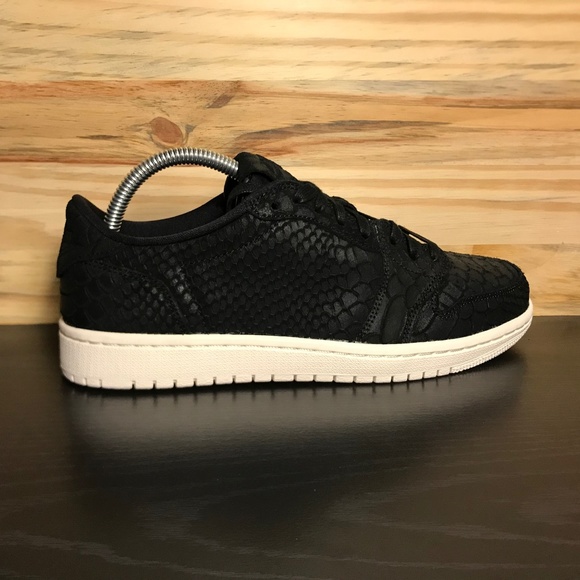 Nike | Shoes | Nike Air Jordan Retro Low Womens Black Python | Poshmark